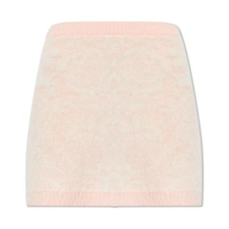 Versace Kurzer Rock mit Mohair-Finish - - Skirts - Damen - Rosa - L
