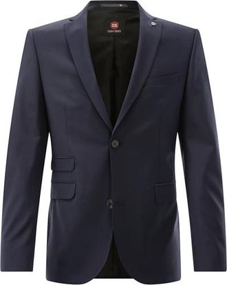 Club of Gents Amf-Cliff SS, Vestes de Costume homme Bleu (Blau 62), FR: 112 (Taille fabricant: 110)