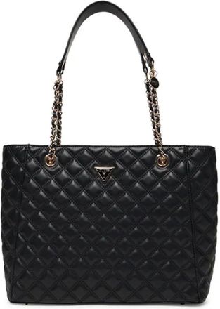 Guess Damen Giully II Large Tote Handtasche, Schwarz