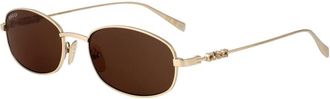 Gucci Oval Sonnenbrille - - Accessories - unisex - Gelb - 54 MM