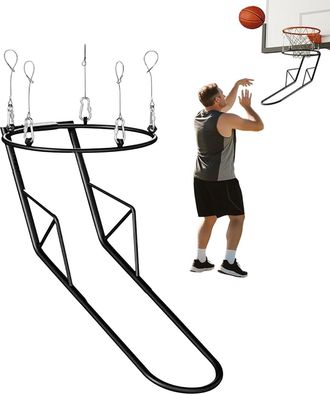 Generico Basketball-R&uuml;ckgabezubeh&ouml;r | Trainingsausr&uuml;stung aus Metall - R&uuml;ckprallger&auml;t f&uuml;r Basketball - f&uuml;r Innenbereich, Terrasse, Schule, Fitnessstudio, Jugen