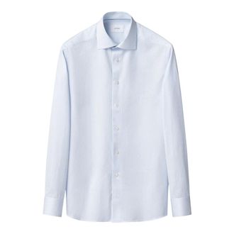 Eton Homme, Chemises, Bleu, Taille: 3XL Chemise Signature Twill Coupe Ajust&eacute;e &agrave; Rayures