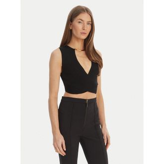 Elisabetta Franchi Top TK-76S-61E2-V250 Schwarz Regular Fit
