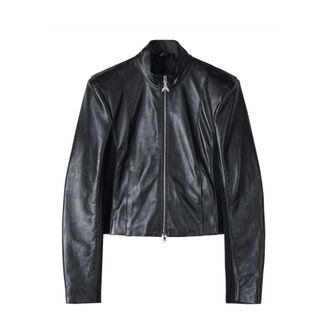 Patrizia Pepe Femme, Vestes, Noir, Taille: 40 FR Leather Jacket