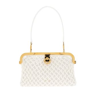 Dolce & Gabbana Femme, Sacs, Blanc, Taille: ONE Size Sac bandouli&egrave;re Amanda