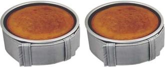 PME LBB172 Backg&uuml;rtel f&uuml;r 109 x 5 cm Tiefe runde und eckige Backformen, Stoff, Grau, 16 x 2.5 x 27 cm (Packung mit 2)