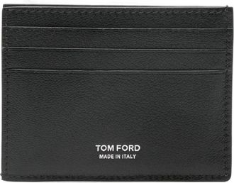 Tom Ford Homme, Accessoires, Noir, Taille: ONE Size Elongated T Line Card Holder