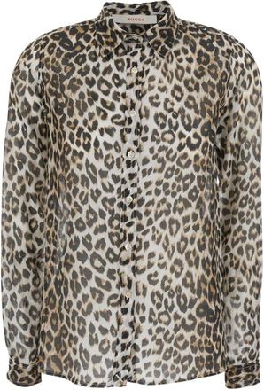 Jucca Femme, Blouses et Chemises, Multicolore, Taille: 42 FR Chemise Animalier