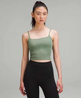 lululemon Breezethrough Tank Top Light Support, B/C Cup pour Femmes - Gris/Pastel - Taille 10