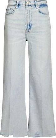 7 For All Mankind Jean cropped taille haute