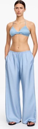 Arket Gl&auml;nzendes Bikinioberteil -Blau