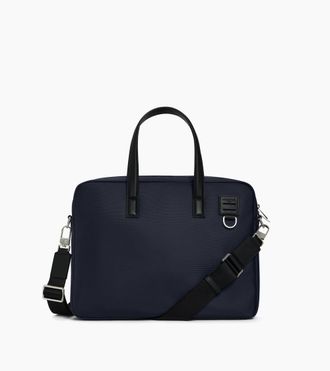 Le Tanneur Porte documents 15 Basile en toile nylon et cuir lisse