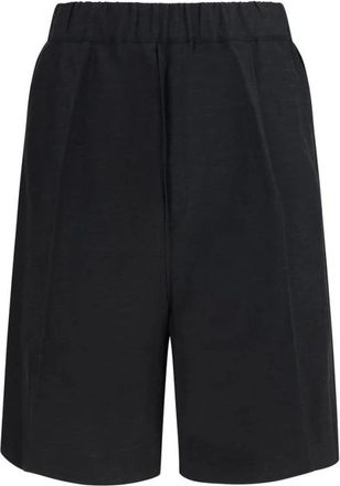 Laneus Homme, Shorts, Noir, Taille: S Viscose Bermuda Shorts