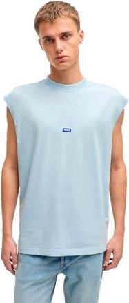 HUGO BOSS Hommes Navertz T-Shirt sans Manches en Jersey de Coton avec Patch logot&eacute;