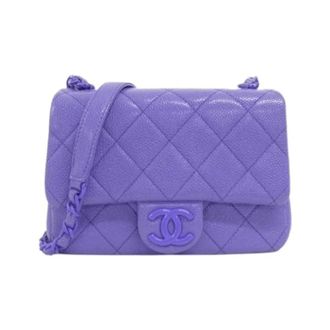 Chanel Pre-owned Caviar Skin Schultertasche - - Pre-owned - Damen - Lila - ONE SIZE