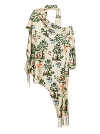 Monse robe &agrave; ourlet asym&eacute;trique - Tons neutres