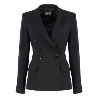 Elisabetta Franchi Damen, Jacken, Schwarzk, SGr&ouml;&szlig;e