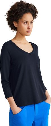 Street One Damen T-Shirt 3/4 Arm, deep blue, 44