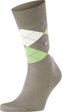 Burlington Chaussettes Manchester Carreaux Greige 4186