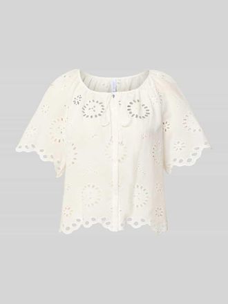 Mango Regular Fit Bluse mit Lochstickerei Modell BROTES