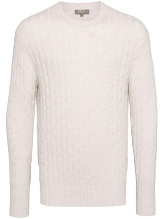 N.Peal Thames Pullover aus Kaschmir - Nude
