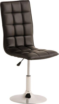 Clp Esszimmerstuhl Peking Mit Polsterung Und Kunstlederbezug I Drehbarer Und Höhenverstellbarer Polsterstuhl, Farbe:schwarz