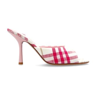 Burberry Femme, Chaussures, Rose, Taille: 38 1/2 EU Mews Heeled Mules