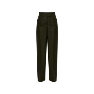 Moncler Femme, Pantalons, Vert, Taille: 34 FR Pantalon en Laine