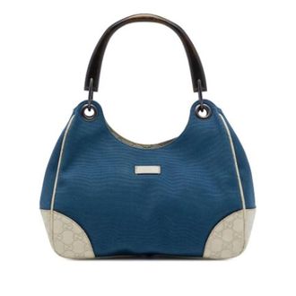 Gucci Sac bandouli&egrave;re en toile Pre-owned - Femme - Pre-owned - Bleu - Taille: ONE Size
