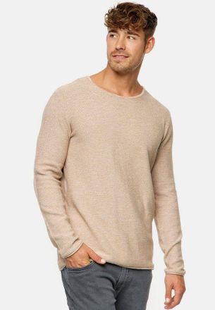 Indicode Strickpullover Herren Loakim Pullover Herrenpullover aus elastischer Baumwoll-Qualit&auml;t, Rundhalsausschnitt