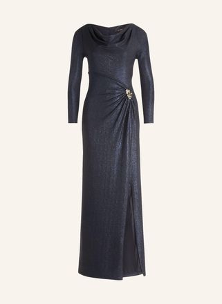 Vera Mont Abendkleid Mit Glitzergarn blau
