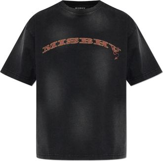 Misbhv Misbhv, Homme, Tops, Gris, Taille: XS T-Shirt Avec Logo Imprim&eacute;