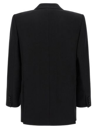 Saint Laurent Mens Black Wool Blazer Clothing