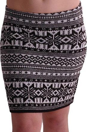 Eye Catch Eyecatch - Jupe Extensible en Tricot azt&egrave;que Confortable pour Femme, Taille Unique