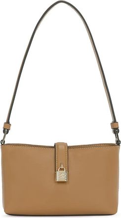 Karl Lagerfeld Portemonnaie - K/AUTOGRAPH SCHULTERBEUTEL MIT VORHÄNGESCHLOSS - Gr. unisize - in Beige - für Damen