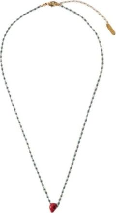 Malababa Femme, Accessoires, Bleu, Taille: ONE Size Short Miyuki Bead Necklace
