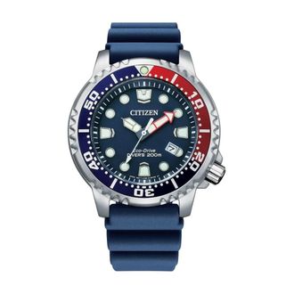 Citizen Citizen, Homme, Accessoires, Bleu, Taille: ONE Size Montre de sport en caoutchouc avec bracelet