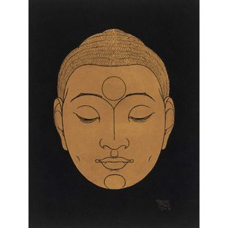 Wee Blue Coo Reijer Stolk Kopf Buddhas Kunstplakat Ungerahmter extragro&szlig;er Druck