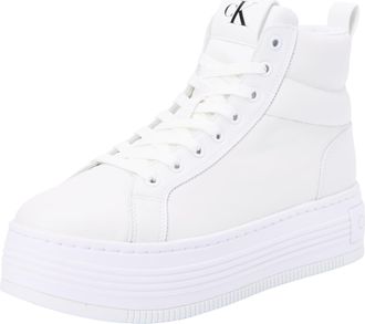 Calvin Klein Damen Plateau Sneaker Bold Retro, Weiß (Triple Bright White), 39