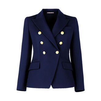 Loro Piana Femme, Vestes, Bleu, Taille: 40 FR Veste Formelle Tessuto