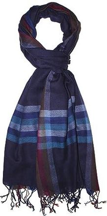 Lorenzo Cana Lorenzo Cana - Foulard en 50 % cachemire et 50 % laine - Bleu - 7865011, bleu, 70 x 200 cm