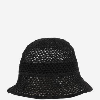 Reinhard Plank Womens Mesh Bucket Hat Black Cellulose