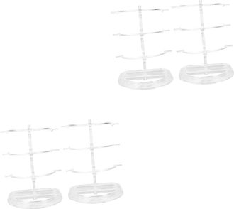 Pretyzoom 4 Stück Brillenständer Ausstellungsstand Sonnenbrillen-organizer-ständer Sonnenbrillenhalter Brillengestell Brillenhalter Stehen Sonnenbrillen-organiz