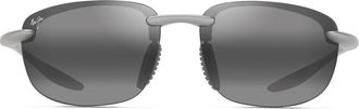 Maui Jim Unisex Adulto Grey HOOKIPA Ultra METALLIC Gafas, Metal Matte Silver, 63-15-140