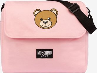 Moschino Sac maman avec matelas à langer Teddy Print - Rose