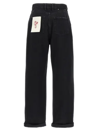 Golden Goose Womens Black Cotton Relaxed Fit Jeans Clothing