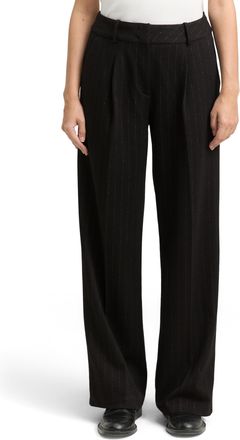 Tom Tailor Damen 1048851 TTLEA Wide Hose mit Glitzer-Effekt, 39158-Pinstripe with Lurex, 40W / 32L