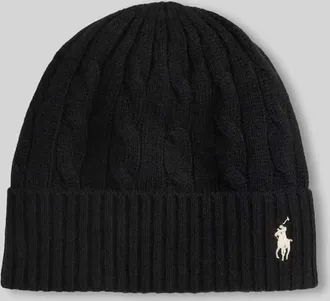 Polo Ralph Lauren M&uuml;tze aus Woll-Mix mit Logo-Stitching