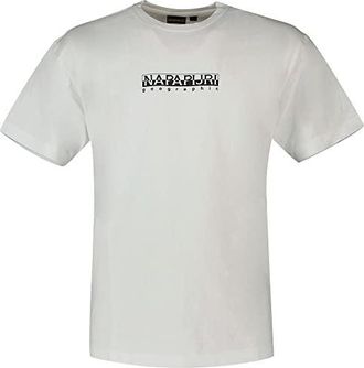 Napapijri S- Box SS 3 T-Shirt, Bright White 002, XL Hommes