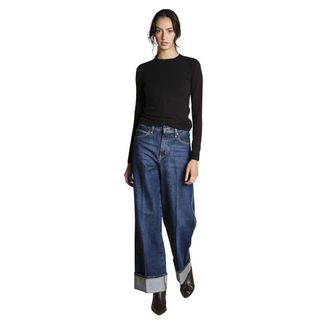 Frame Denim Damen, Oberteile, Schwarzk, SGr&ouml;&szlig;e